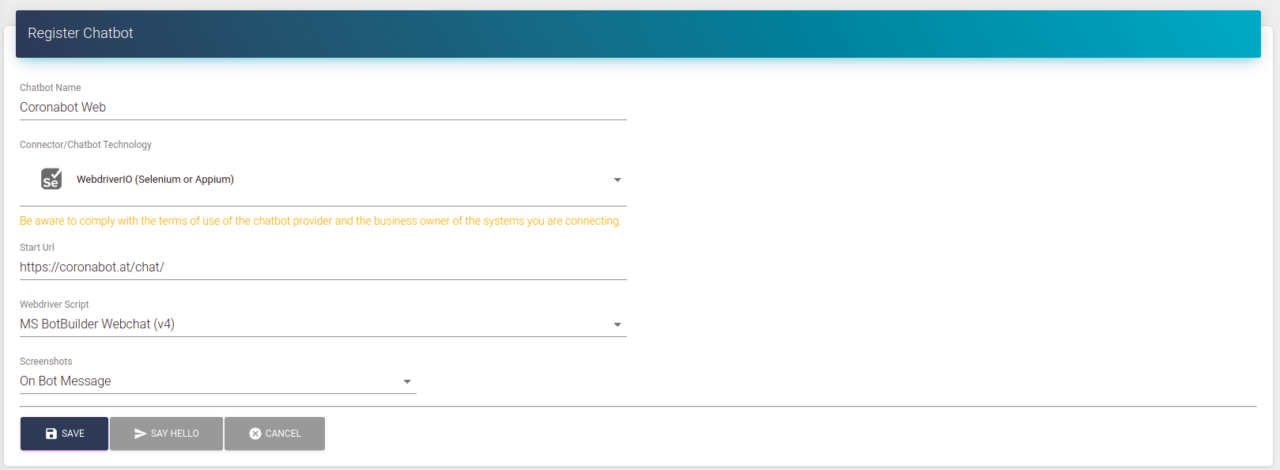 Testing a Chatbot End-to-End with Perfecto and Botium — Cyara