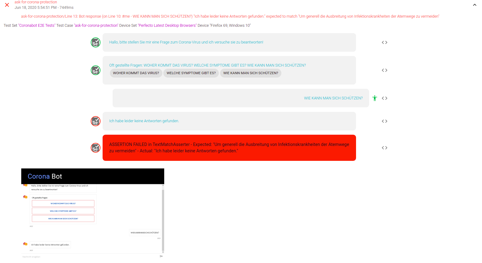 Testing a Chatbot End-to-End with Perfecto and Botium — Cyara