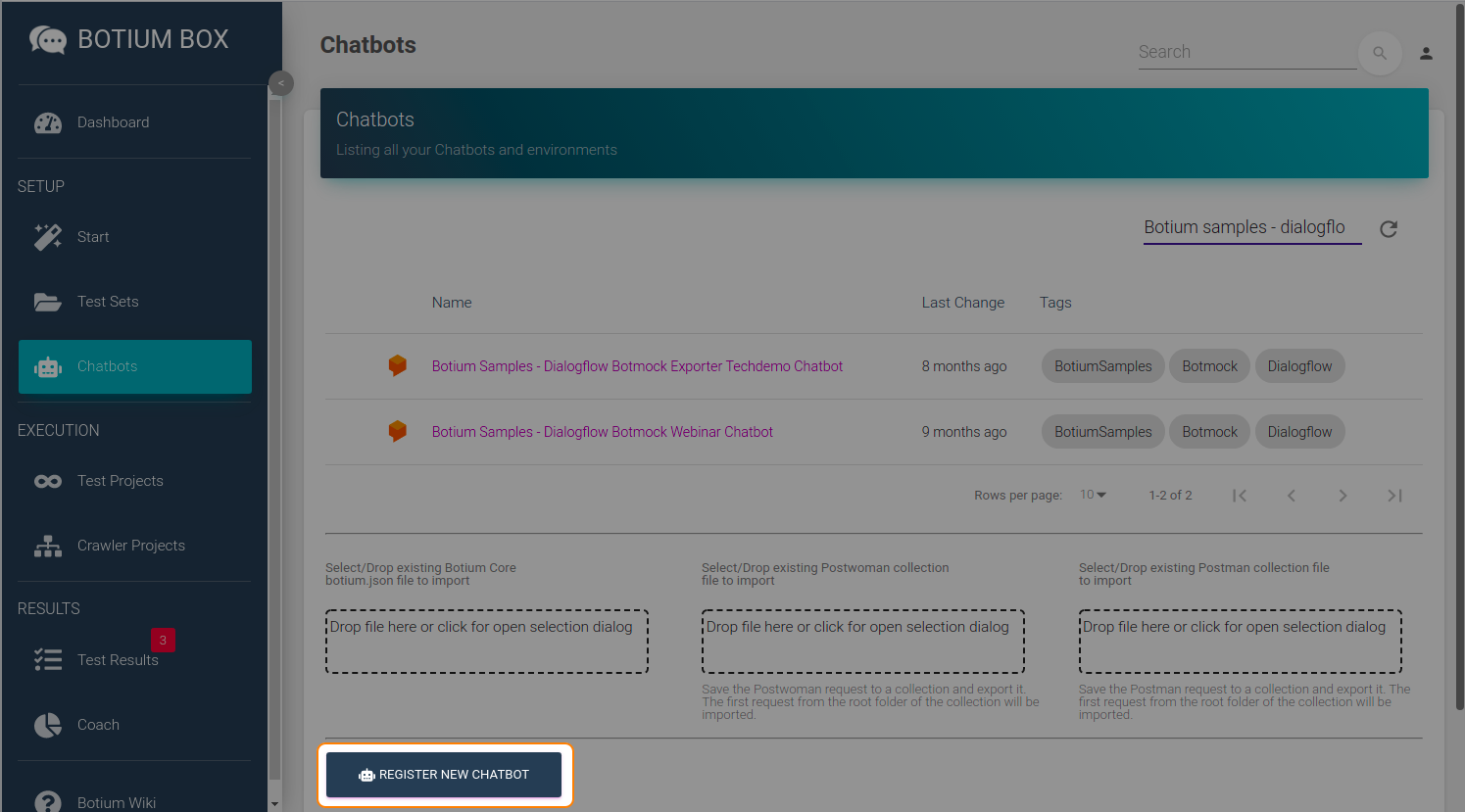 Register an Inbenta Chatbot to Botium — Cyara