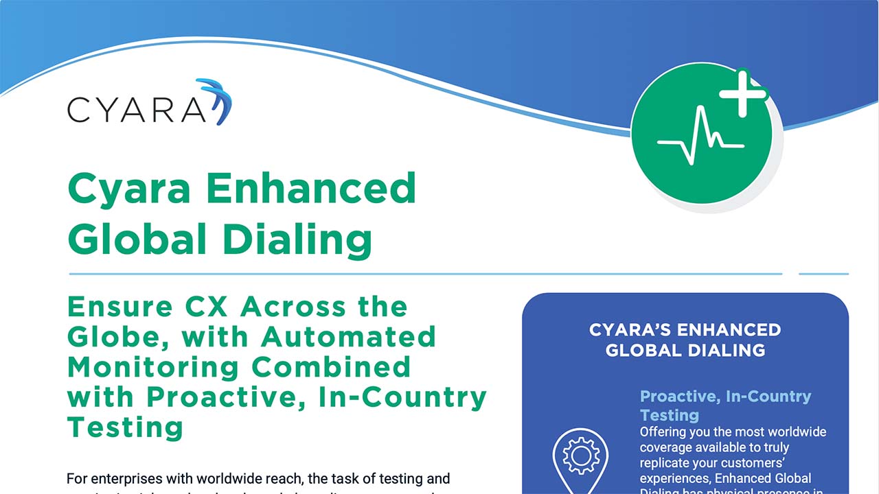 Datasheet: Enhanced Global Dialing Add-On for Pulse — Cyara