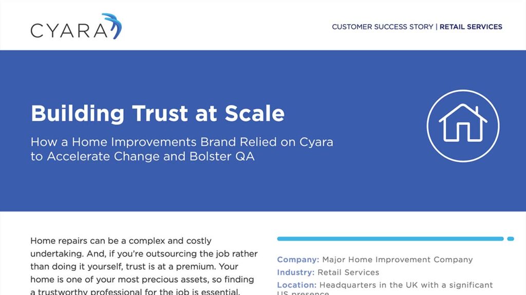 Customer Story: Building Trust at Scale - How a Home Improvements Brand ...