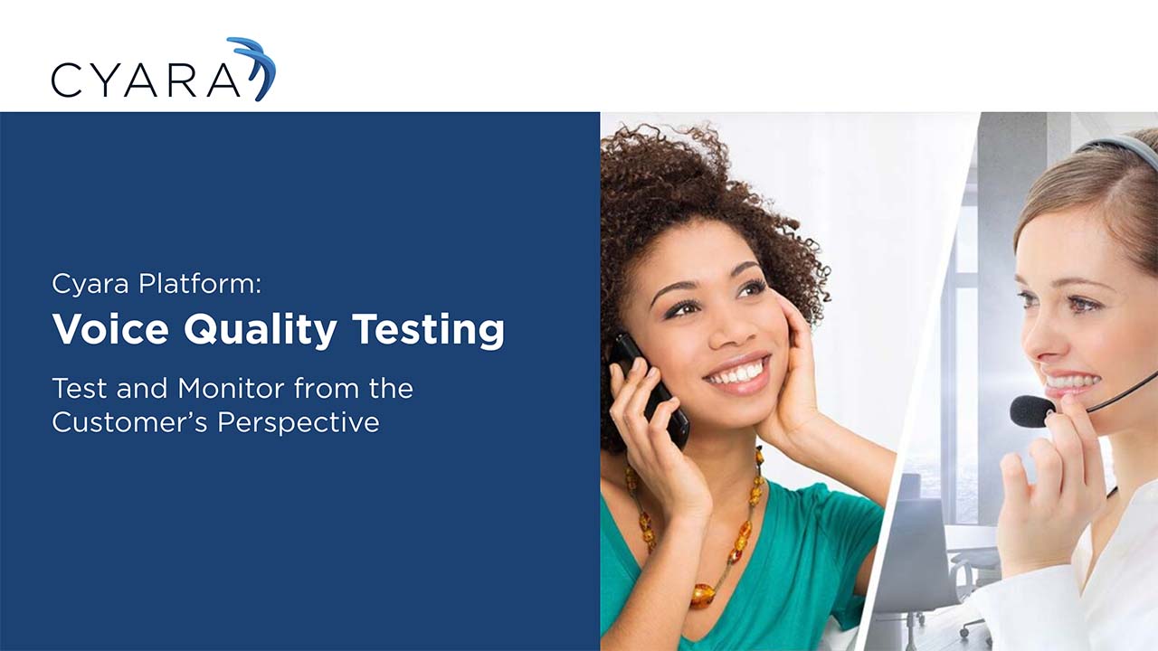 Test Voice Quality Voice Call Quality Testing Cyara Platform