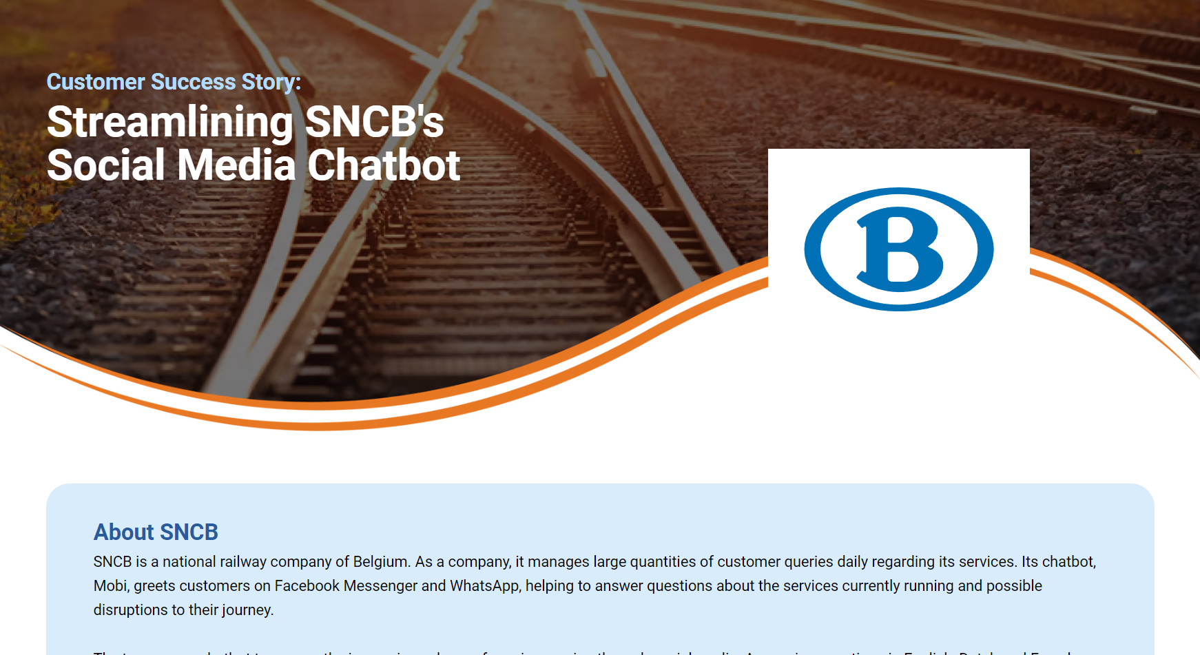 Customer Story: SNCB — Cyara